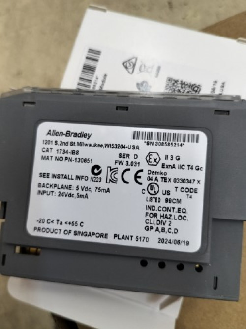 ALLEN-BRADLEY MODEL: 1734-IB8 ราคา 1,560.00 บาท