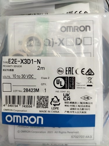 OMRON PROXIMITY SENSOR MODEL: E2E-X3D1-N 10-30VDC ราคา 1,476.47 บาท