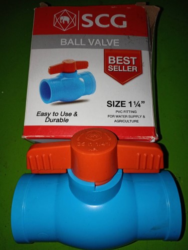 SCG BALL VALVE PVC 1 1/4 นิ้ว ราคา 35 บาท