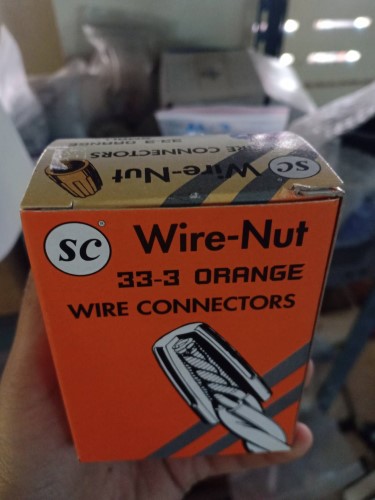 SC WIRE-NUT NO. 33-3 ORANGE WIRE CONNECTORS ราคา 4.00 บาท