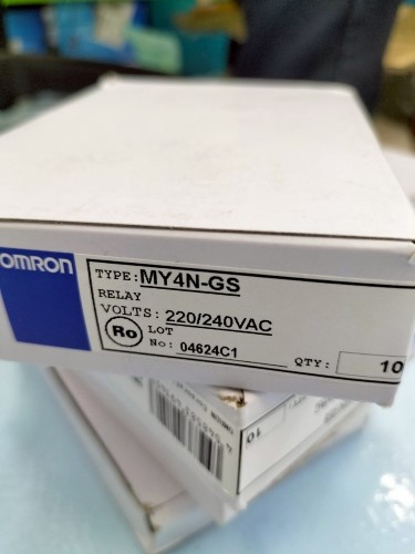 OMRON RELAY MODEL: MY4N-GS 220/240VAC ราคา 109 บาท