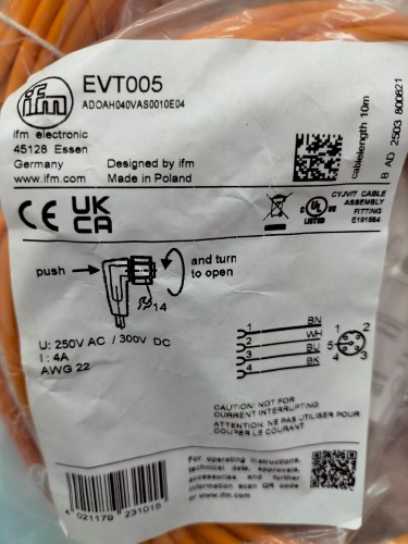 IFM ELECTRONIC MODEL: EVT005 ราคา 979.00 บาท