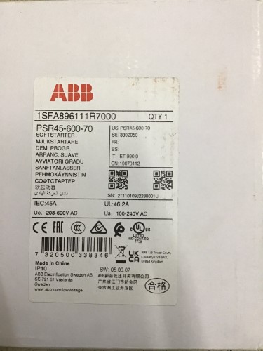 ABB PSR45-600-70 ราคา 11,350 บาท