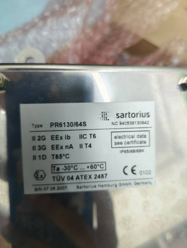 SARTORIUS JUNCTION BOX MODEL: PR6130/64S ราคา 21,000.00 บาท