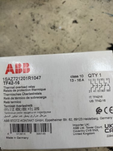 ABB TF42-16 13.16A ราคา 663.30 บาท