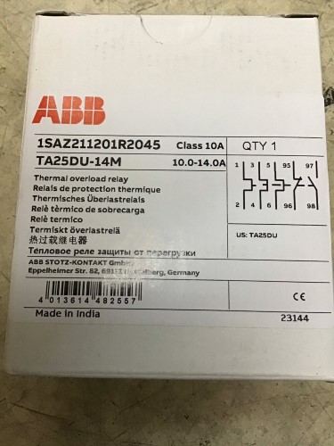 ABB TA25DU 3PH 10-14A ราคา 850 บาท