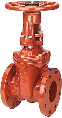 NIBCO FIRE OS&Y GATE VALVE 300 PSI FLANGED F-607-RWS, 6" ราคา 13,720 บาท