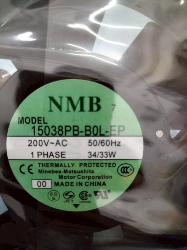 NMB FAN MODEL: 15038PB-B0L-EP-00 200VAC 34/33W ราคา 1,480.00 บาท