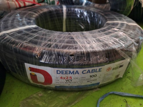 สายไฟ DEEMA CABLE VCT 4X2.5 SQ.MM. ราคา 66 บาท