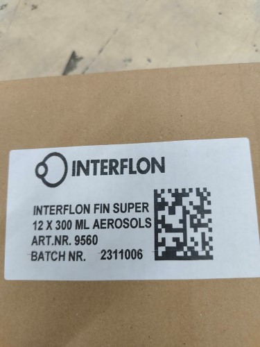 INTERFLON FIN SUPER 300ML. AEROSOLS ART.NR. 9560 BATCH NR. ราคา 3,215 บาท