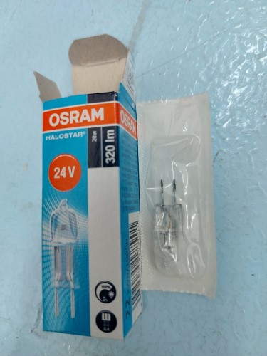 OSRAM หลอดไฟ HALOSTAR MODEL: 64435 2900K G4 24V 20W 320LM ราคา 135.00 บาท