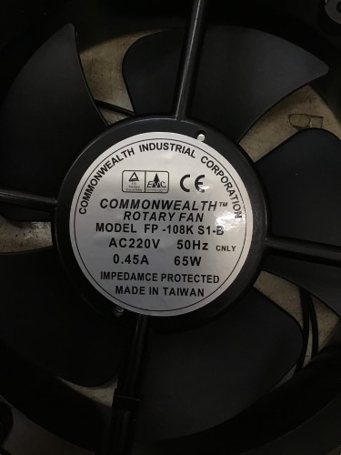 COMMONWEALTH FP-108K-S1-B 220-240VAC 0.45A 65W ราคา 950 บาท