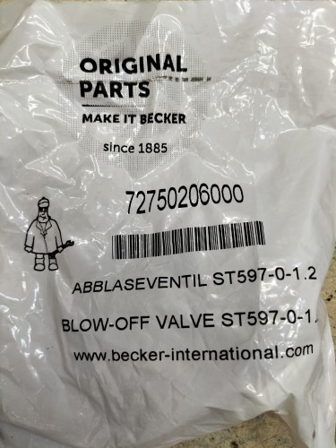BECKER BPW BLOW-OFF VALVE FOR DRY PUMP 72750206000(VT3.6/08) ราคา 4,250 บาท