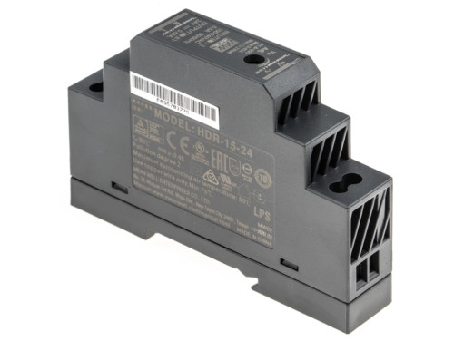 MEAN WELL HDR-15-24 : 15W Ultra Slim Step Shape DIN Rail ราคา414บาท
