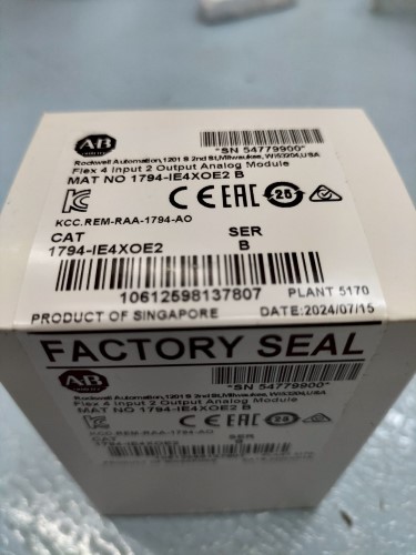 ALLEN-BRADLEY FLEX 4 INPUT 2 OUTPUT ANALOG MODULE MODEL: 1794-IE4XOE2 ราคา 12,960.00 บาท
