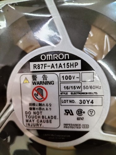 OMRON FAN MODEL: R87F-A1A15HP 100V 16/15W ราคา 1,050 บาท