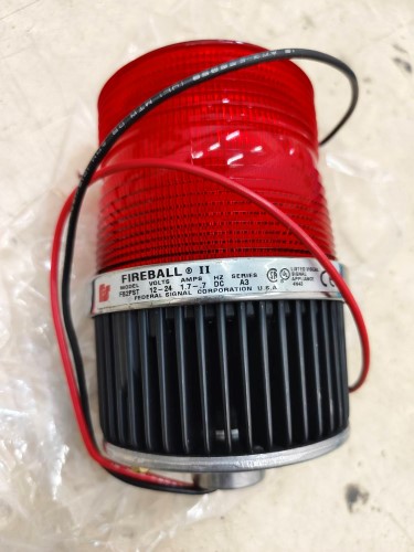 FEDERAL SIGNAL MODEL: FB2PST-012-024R 12-24VDC CURRENT RATING:0.7-1.7AMP COLOUR:RED ราคา 18,000.00 บ