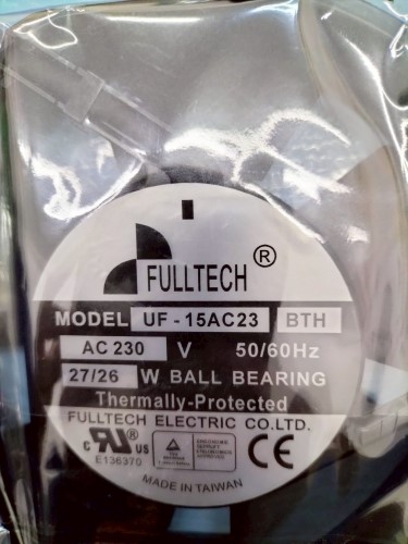 FULLTECH FAN MODEL: UF15AC23BTH AC230V 27/26 ราคา 1,300.00 บาท