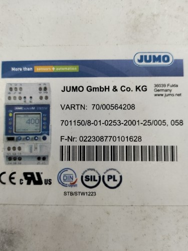 JUMO SAFETY M STB/STW 701150 8-01-0253-2001-25/005.058 M STB/STW ราคา ...