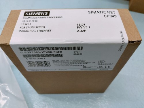 SIEMENS SIMATIC NET CP343 COMMUNICATION PROCESSOR MODEL: 6GK7343-1EX30 ...