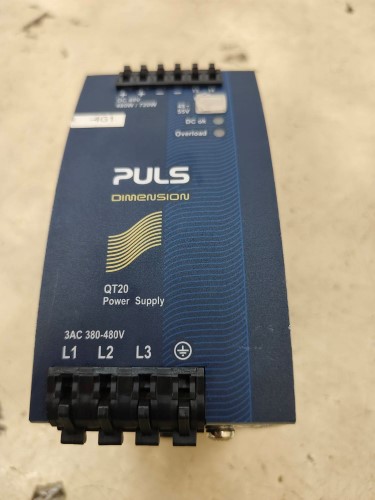 PULS DIMENSION POWER SUPPLY MODEL: QT20.481 3AC 380-480V 48-55VDC 480W ...