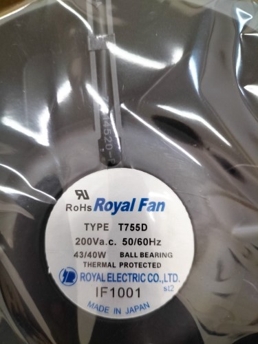 ROYAL FAN MODEL: T755D AC200V 43/40W ราคา 2,500.00 บาท
