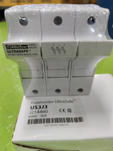 US3J3 FERRAZ SHAWMUT FUSE HOLDER ULTRASAFE 600VAC 600VDC CLASS J 30A 3 ...