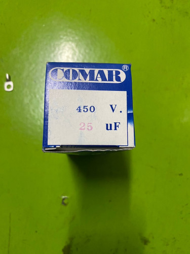 COMER MOTOR RUN CAPACITOR 450V 25UF ราคา 5 บาท