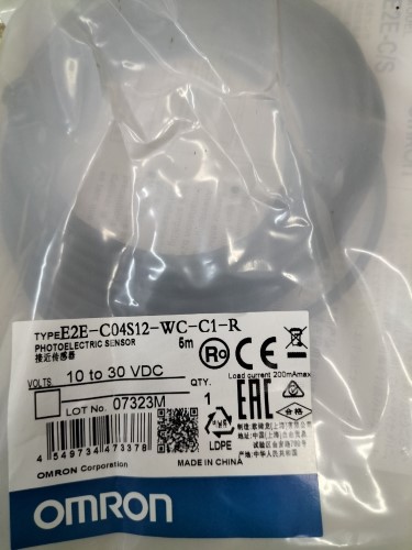 OMROM MODEL: E2E-C04S12-WC-C1-R 5M 10-30VDC ราคา 1,400 บาท