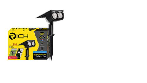 RICH LED SOLAR GARDEN LIGHT MODEL SPY โคมไฟสนามโซล่าเซลล์ 2in1 แบบติด ...