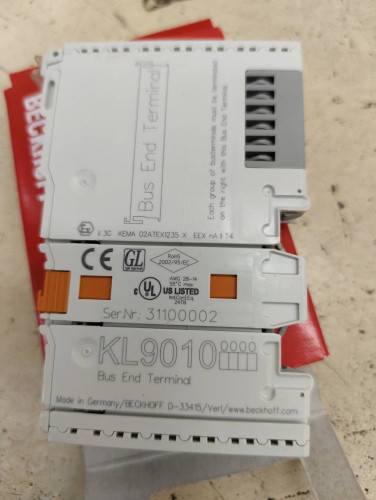 BECKHOFF BUS TERMINAL MODEL: KL9010 BUS END TERMINAL ราคา 800.00 บาท