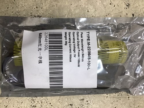 LASER RADIATION TYPE:M-228648-100-L PEAK WAVELENGTH 648NM. ราคา 4,200 บาท