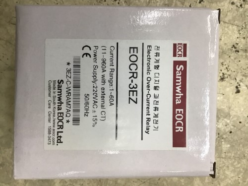 EOCR SAMWHA EOCR-3EZ-200 220V 0.5-60A ราคา 5,800 บาท