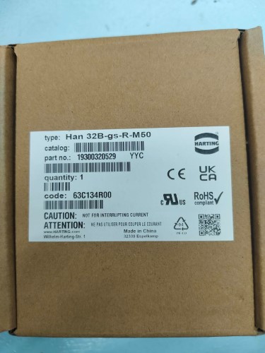 HARTING MODEL: HAN 32B-GS-R-M50 PART NO. 19300320529 ราคา 3,696.00 บาท