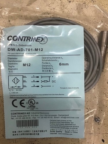 CONTRINEX (NPN) DW-AD-701-M12 ราคา 3,800 บาท
