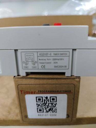 TIMER ELECTRON TIMER SWITCH MODEL: KG316T-II 220V 30A ราคา 590 บาท