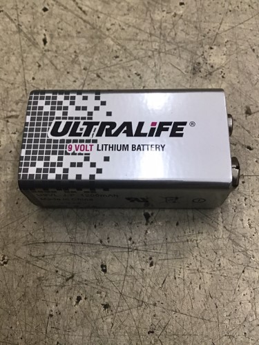 ULTRALIFE LITHIUM BATTERY U9VL-J-P 9V ราคา 850 บาท