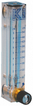 Flow,meter,water,panel mount,acrylic brass fitting,c/w valve,0.8-9,l/m