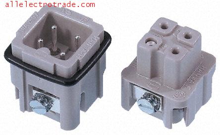 Connector,power,HD,A insert,male,10 way