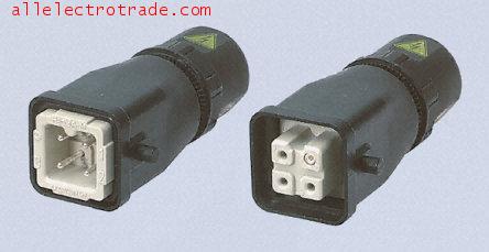 Connector,industrial,HD,HAN,HARAX terminal,male