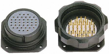 Connector,audio/video,circular,audio/lighting,chassis mount plug,37 way