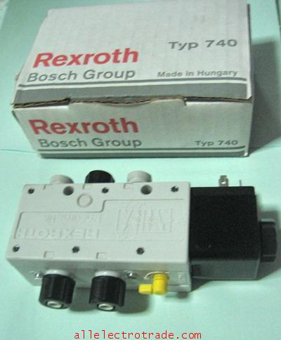 REXROTH BOSCH GROUP, NEW SERIES 740, SINGLE SOLENOID 5/2 VALVE