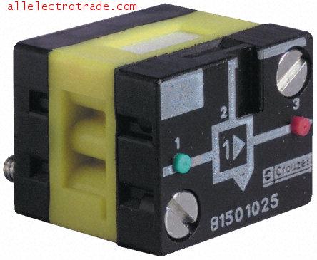 CROUZET : 81501025 Sub Base Mounted,Logic Element,YES gate,Yellow