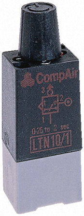 Parker - CompAir Timer,pneumatic,N/O,0.1 to 30 S, PRT-C10
