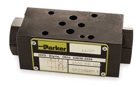 PARKER Pilot Operated Check Valve, Sandwich, D03 Model:CPOM2DDN