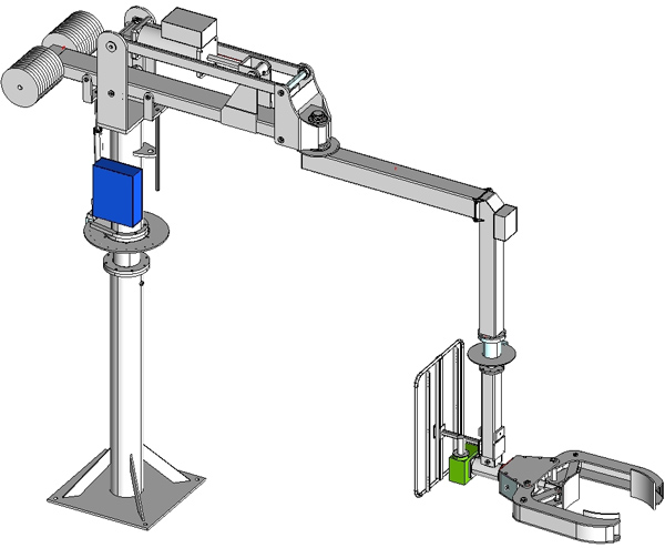 Manibo Manipulator เครื่องฃ่วยยกถังน้ำมัน 200 ลิตร แบบแขนกล 450 kg.