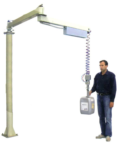 Manibo Pillar Jib Crane ROPE BALANCER BFG 150 เครื่องฃ่วยยกแบบแขนกล 150 kg.