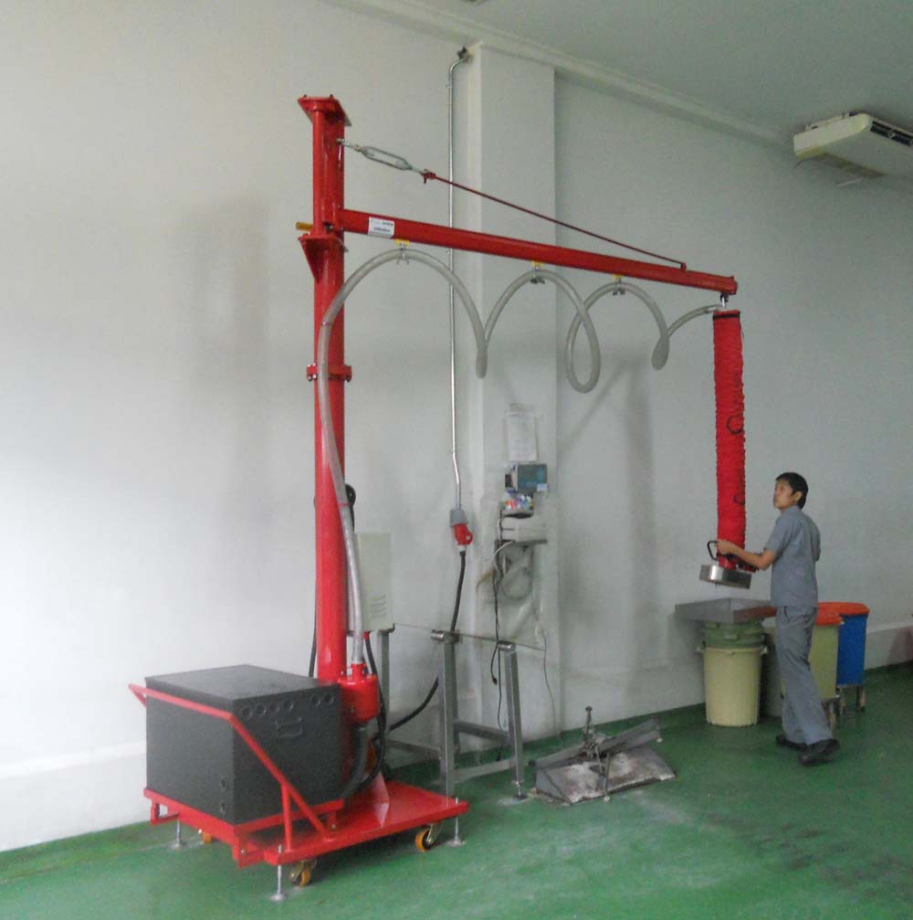 Moving jib crane VL120/20 Vaculex Vacuum lifter เครื่องช่วยยกกระสอบ ...