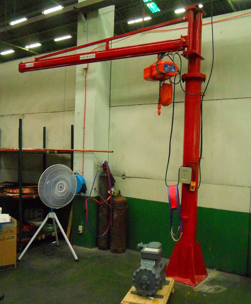 เครื่องช่วยยกแบบเครน Fix Pillar Jib Crane 3x3 M. capacity 200 Kg.