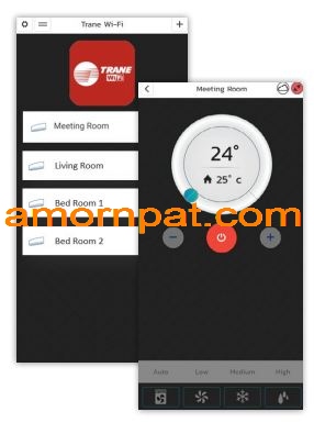Trane Wifi Thermostat ควบคุมเครื่องปรับอากาศ ผ่าน App ‘Trane Wifi’